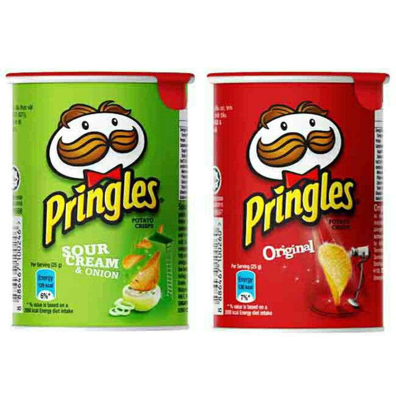 Pringles POTATO CHIPS MINI ORIGINAL - SNACK POTATO CHIPS 42g | Shopee ...