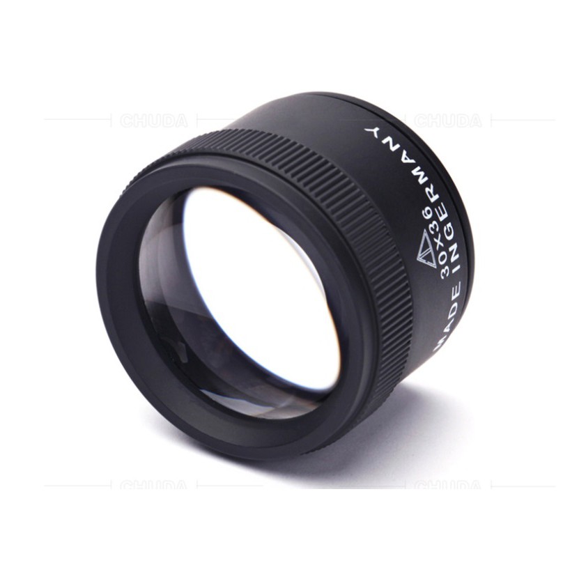 30 Times Magnifying Glass Optical Lens Clear High Magnification Map ...