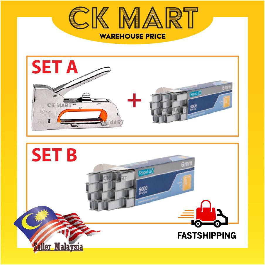 Staple Gun/ Gun Tacker Staple / STAPLE REFILL 6MM | Shopee Malaysia