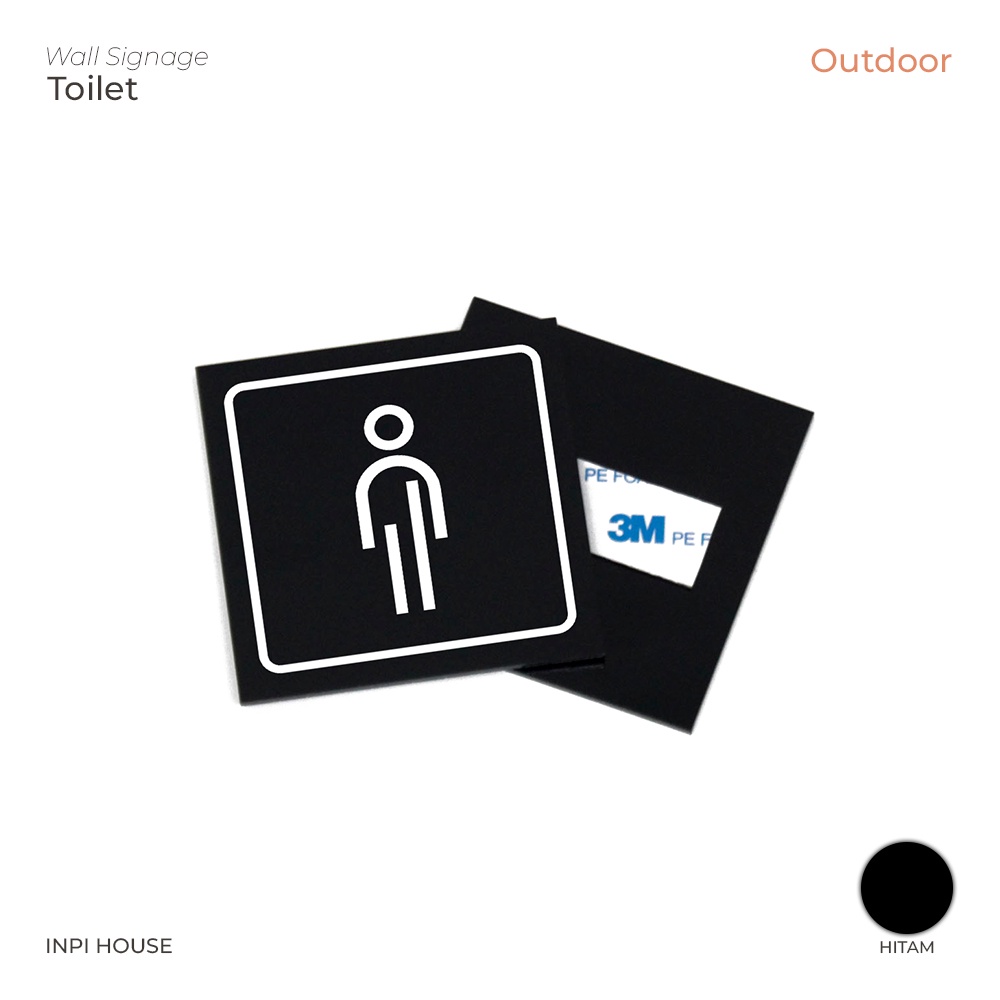 Men's acrylic toilet board - acrylic sign system - acrylic - men ...