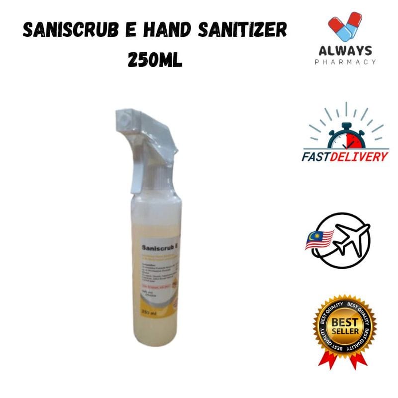 SANISCRUB E HAND SANITIZER SPRAY 250ML | Shopee Malaysia