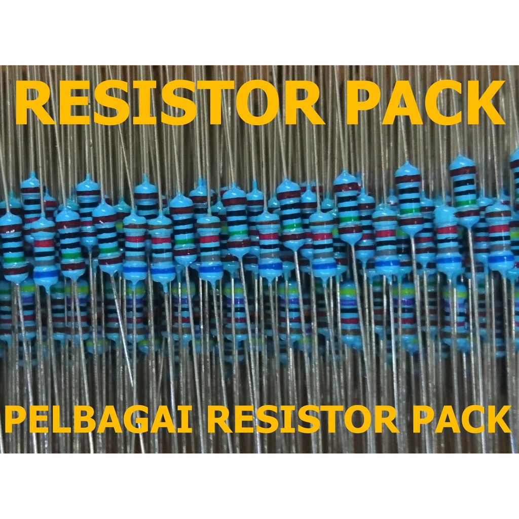 Resistor pack set kit 30 jenis type Metal Film ohm big package all yg ...