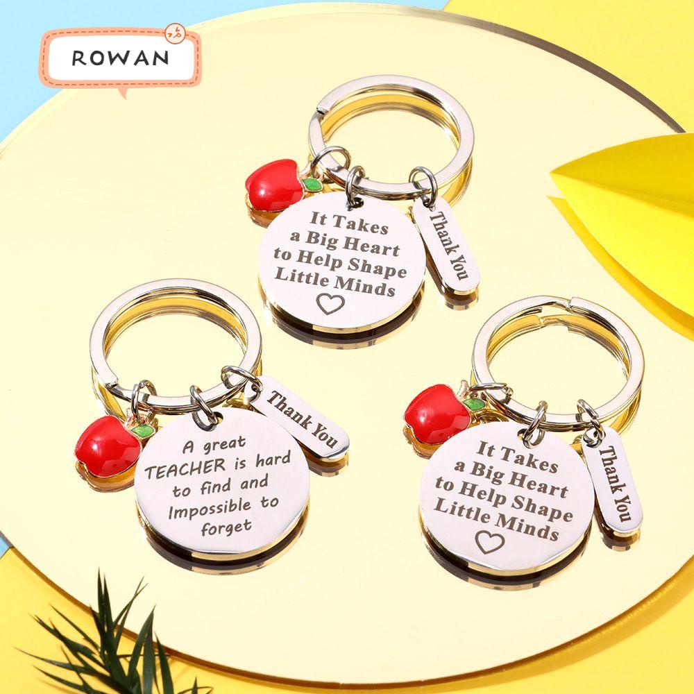 ROWAN Keychains Creative Fashion Thank You Gift Teachers Gifts | Shopee ...