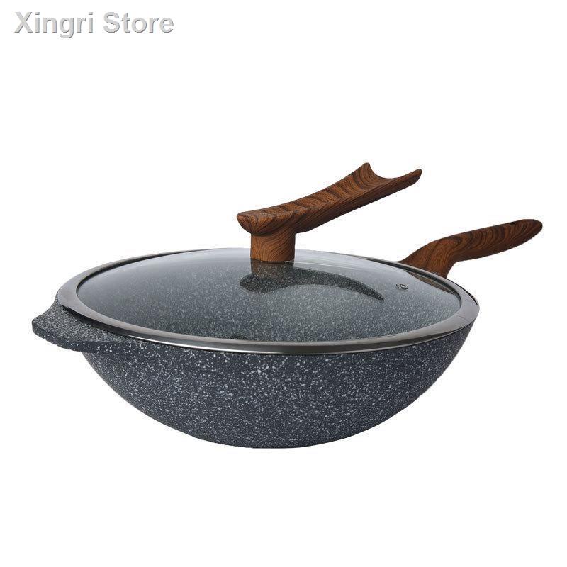 [M'SIA STOCK] FREE LID Uakeen Wok Original 30cm Coating Periuk Tak ...