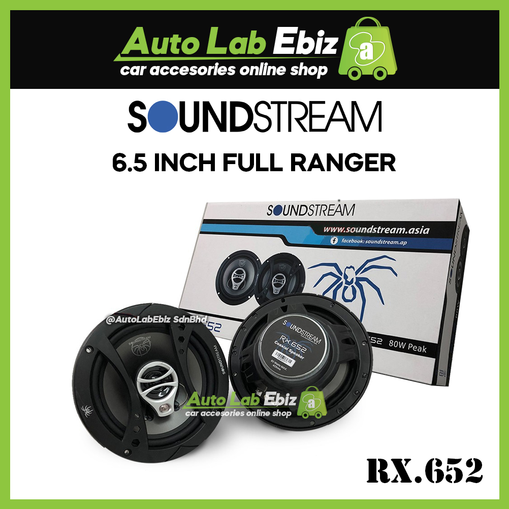 Soundstream 6.5 inch Full Range Speaker with Mica Injection Woofer (RX ...