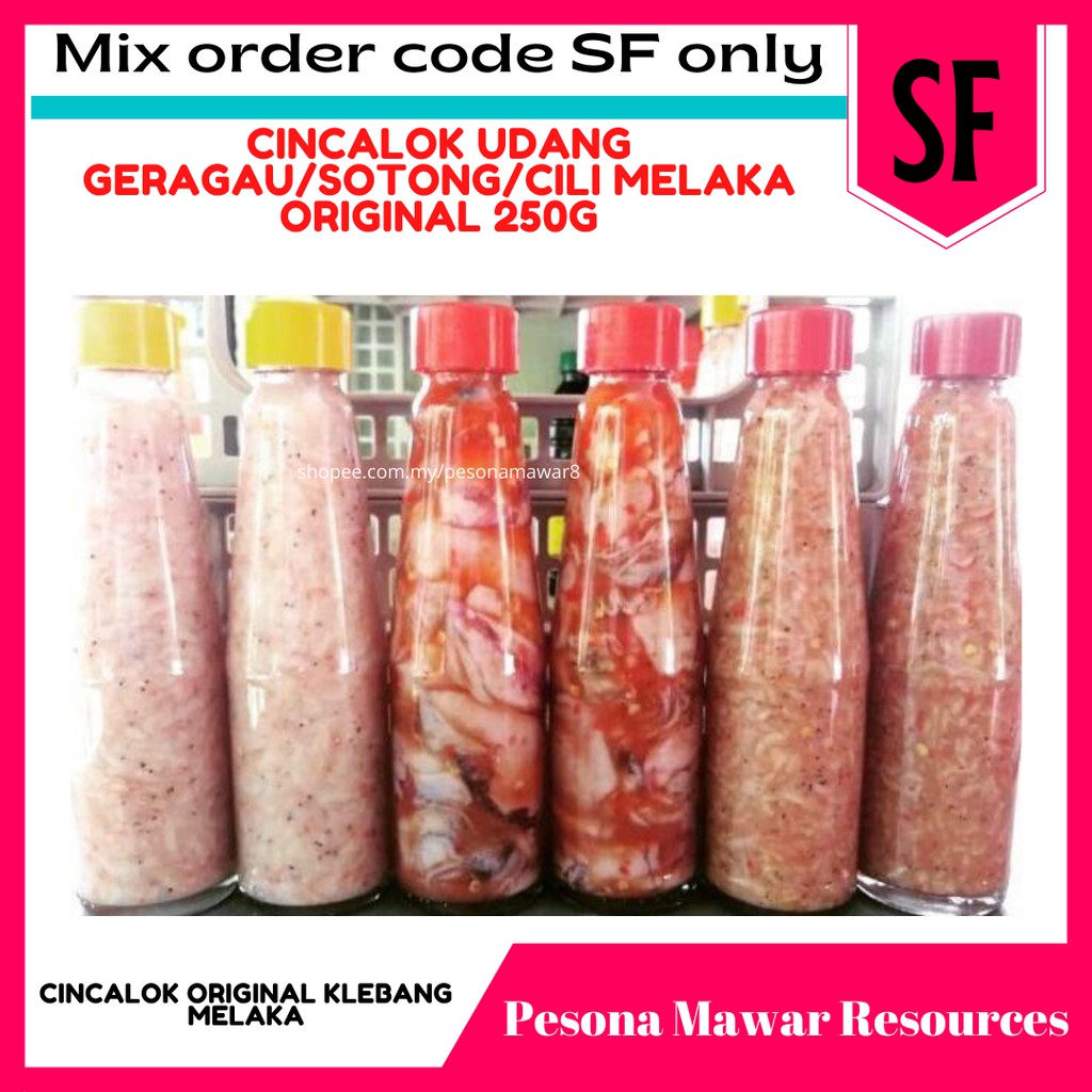 CINCALOK UDANG GERAGAU/SOTONG/CILI 250G ORIGINAL KLEBANG MELAKA 💯 ...