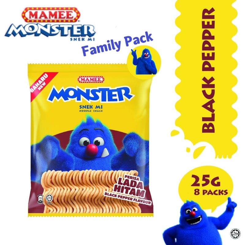 [TKM] Mamee Monster FAMILY PACK (8 x 25g) | Shopee Malaysia