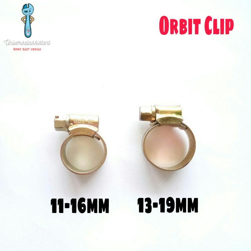 【11-16mm 13-19mm】Orbit Hose Clip | Stainless Steel Hose Clip | Kunci ...