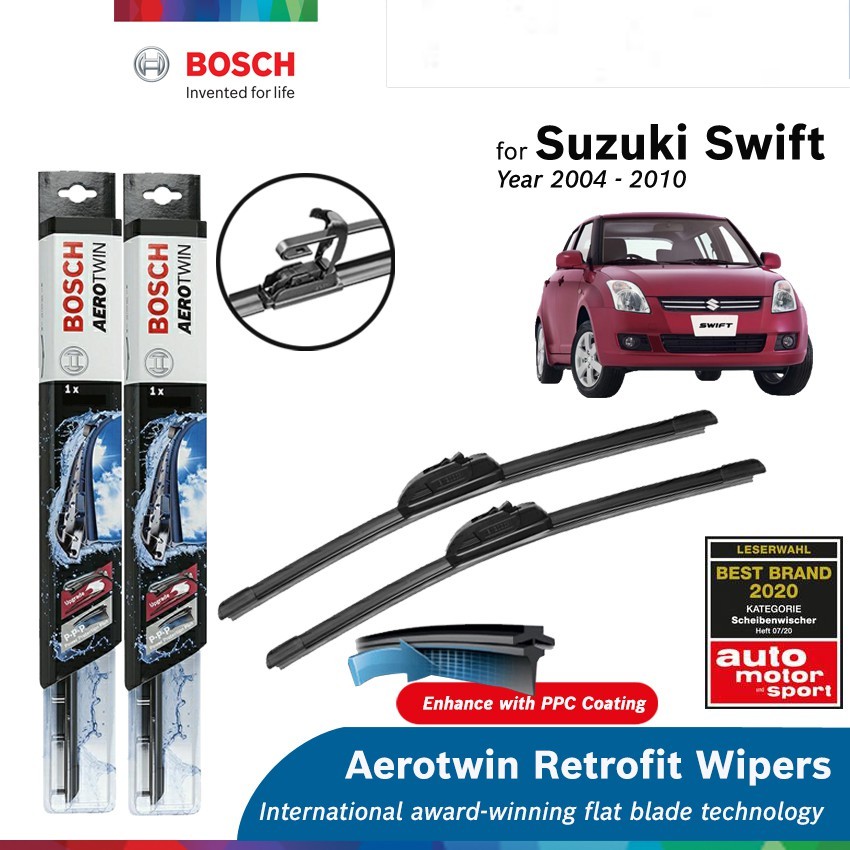 Bosch Aerotwin Retrofit U Hook Wiper Set for Suzuki Swift RS416 (22"/17") | Shopee Malaysia