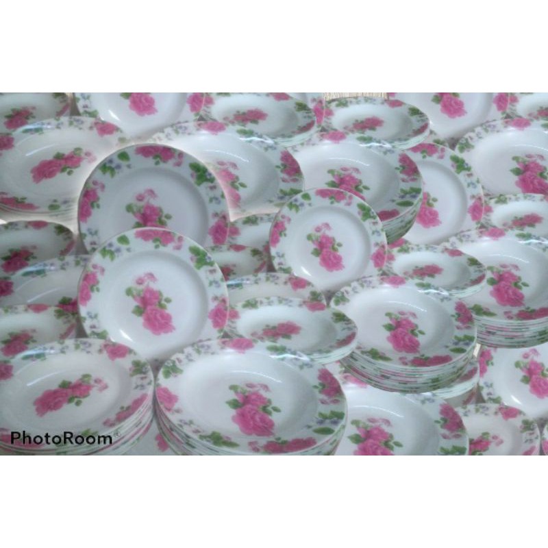 Pinggan Plastik Bercorak Bunga (10pcs-50pcs) | Shopee Malaysia