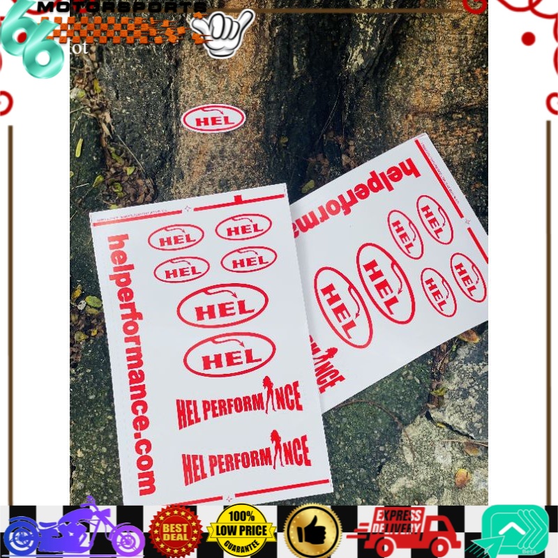 HEL Performance 100%Original Full Set Sticker Made In UK (Ready Stock ...
