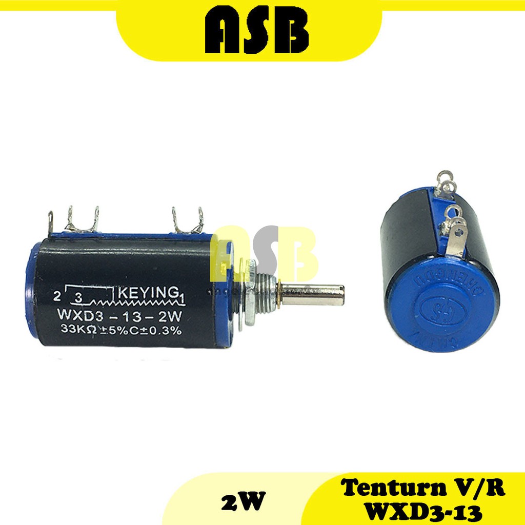 TENTURN Variable Resistor WXD3-13 2W ( 100E / 220E / 470E / 1K / 2.2K ...
