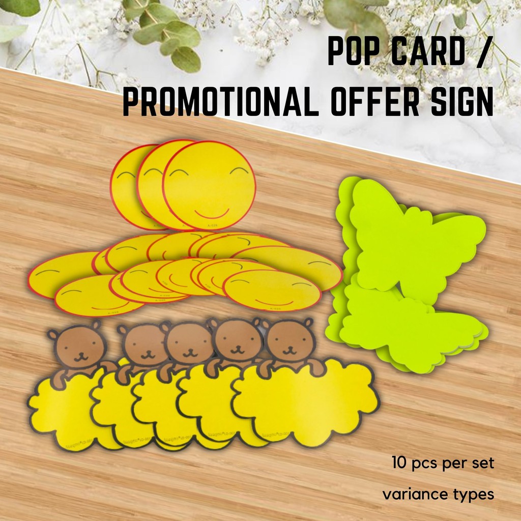 Promotion offer pop card price tag offer card | Shopee Malaysia