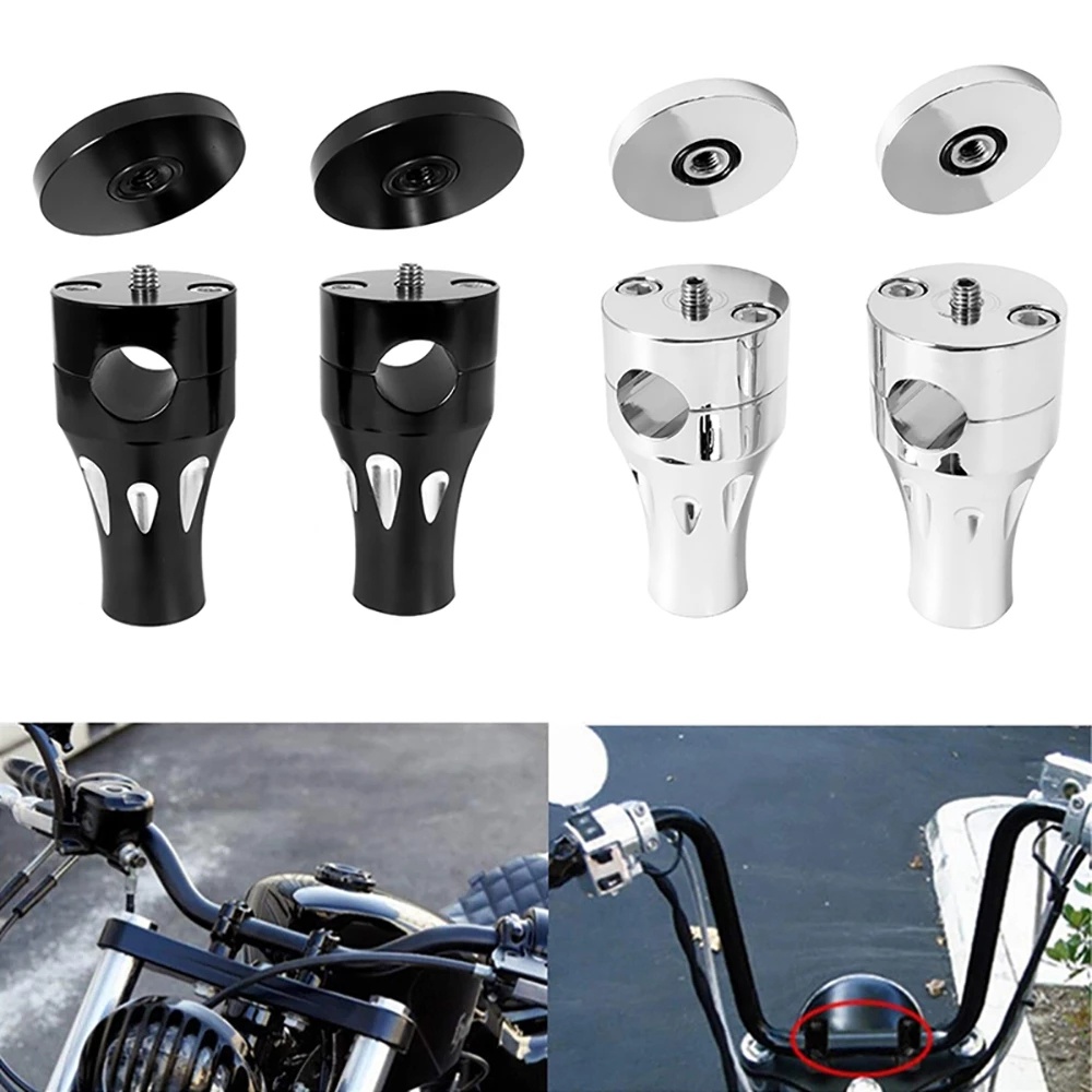Motorcycle Universal 1" 7/8'' Cafe Racer Handlebar Riser Clamp Mount ...