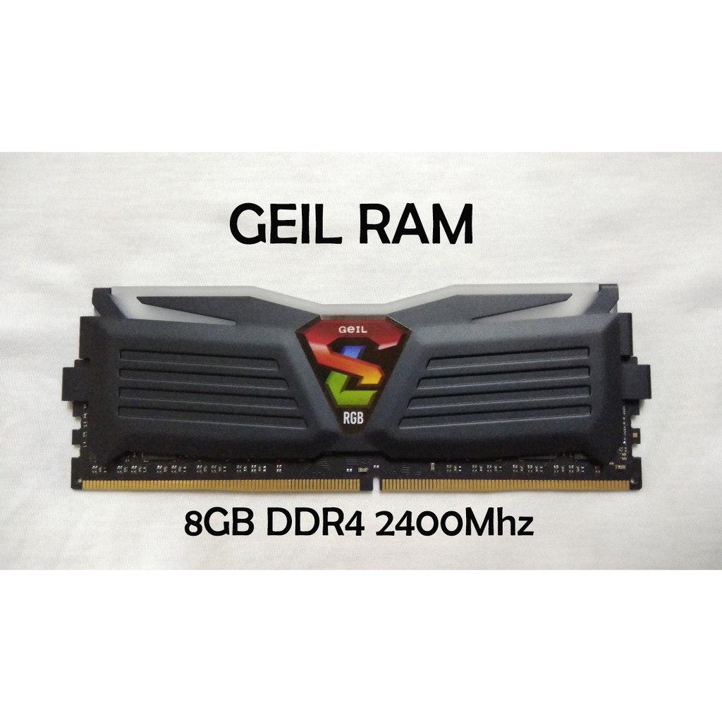 GEIL DDR4 8GB RAM SUPER LUCE RGB LITE Single Channel PC4-19200 2400MHz ...