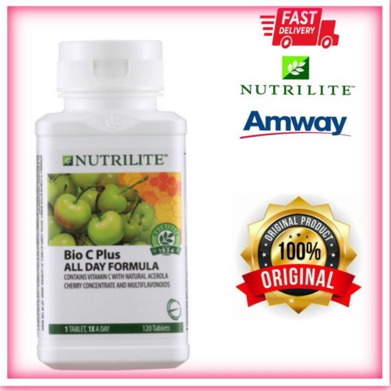 Amway NUTRILITE Bio C Vitamin C Plus All Day Formula (60/120 tab) 100% ...