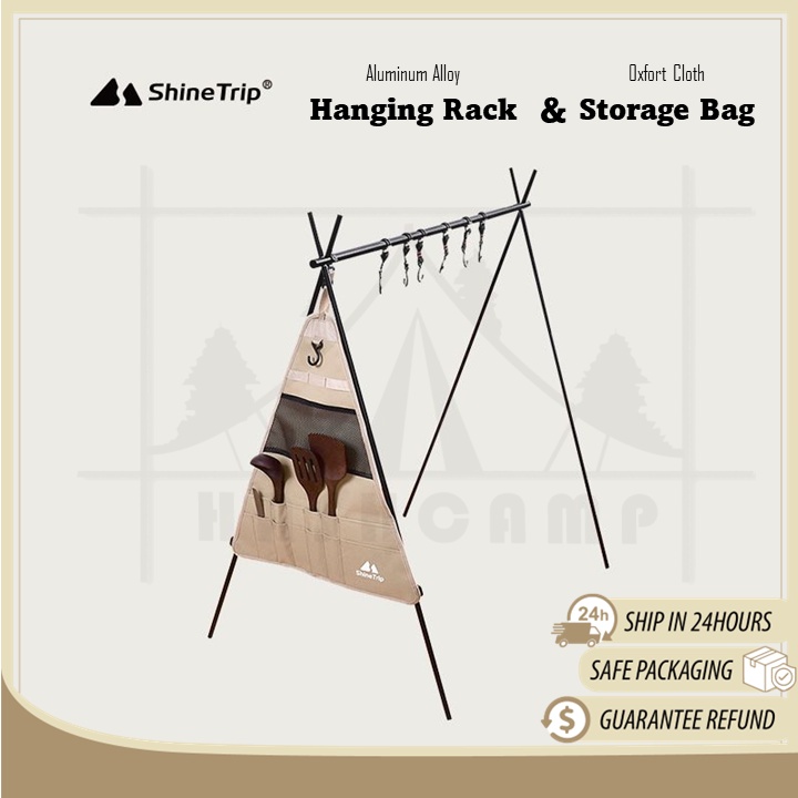 Camping Triangle Lightweight Hanging Rack For Organize Camping ...