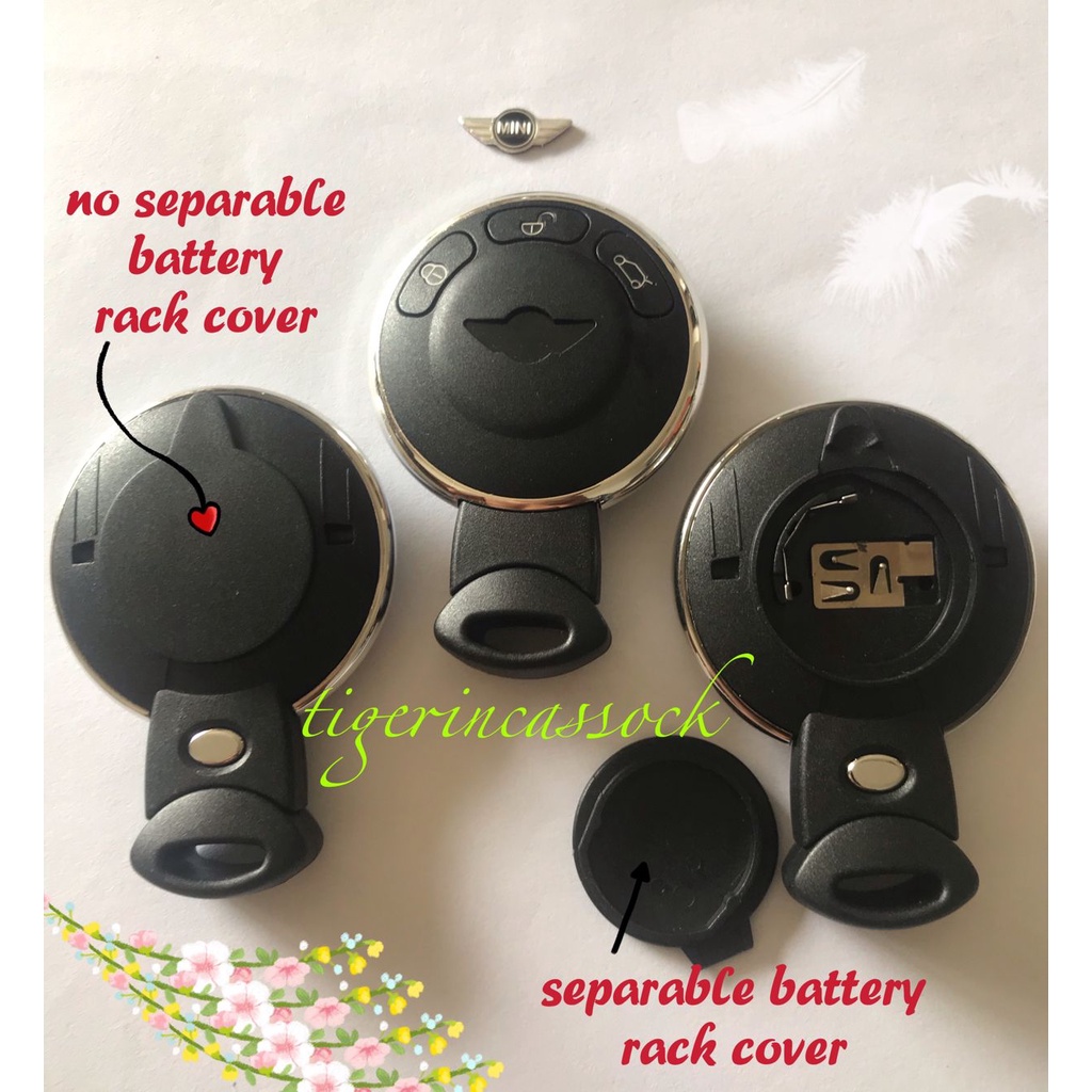 BMW mini cooper 3 button smart key casing to replace R56 keyless entry ...