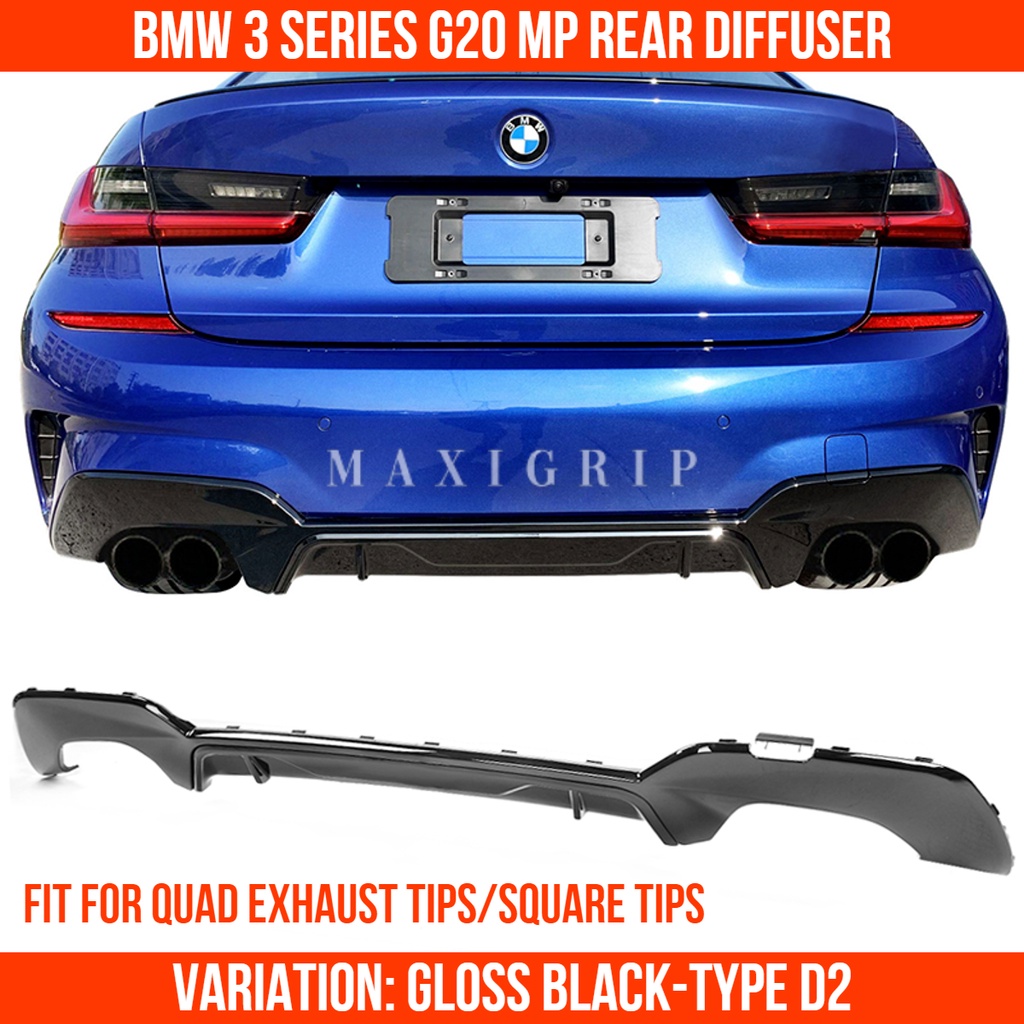 BMW 3 series G20 Rear diffuser Competition diffuser lip M performance ...