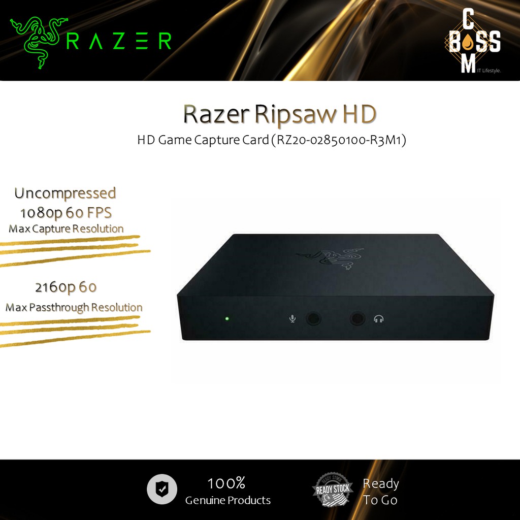 *Ready Stock* 100% Original Razer Ripsaw HD Game Capture Card (RZ20 ...