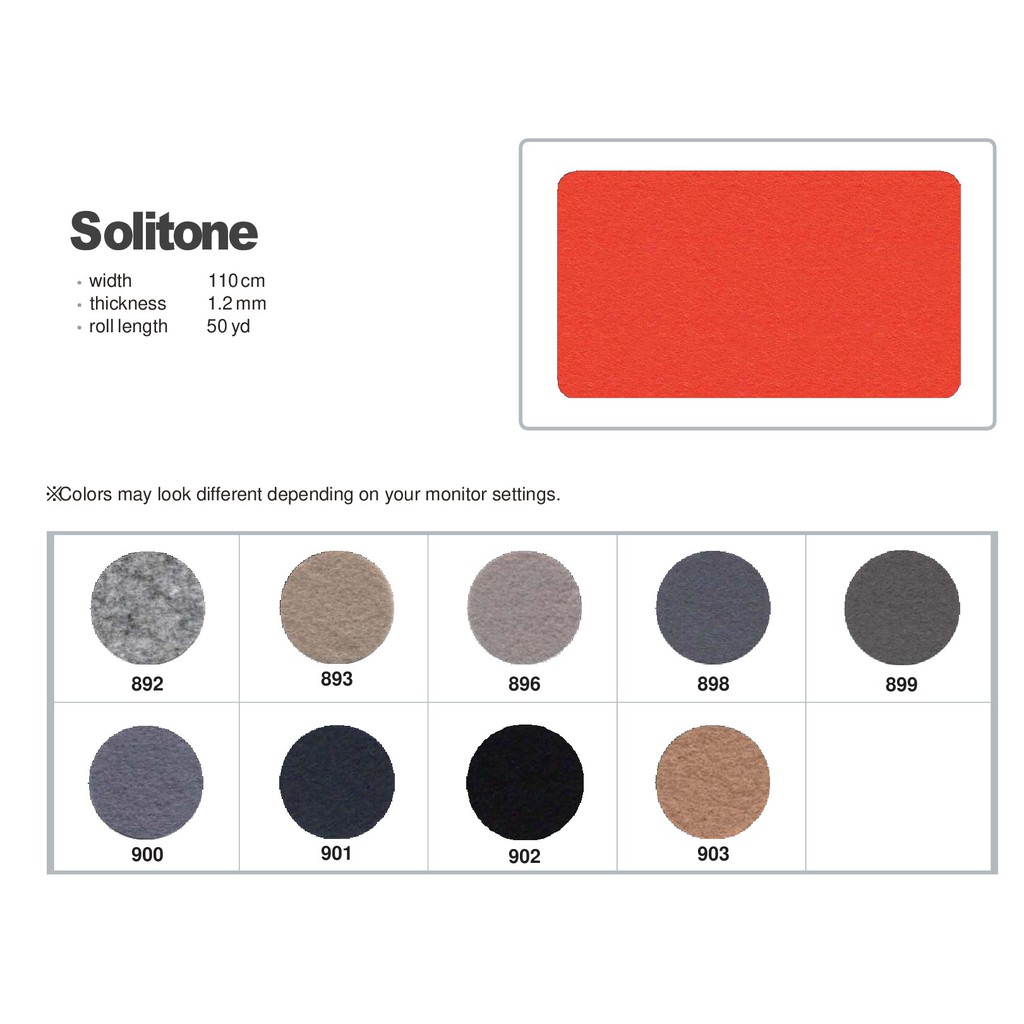 South Korea Solitone Fashion Felt 100cm x 112cm (GREY / BLACK) | Shopee ...