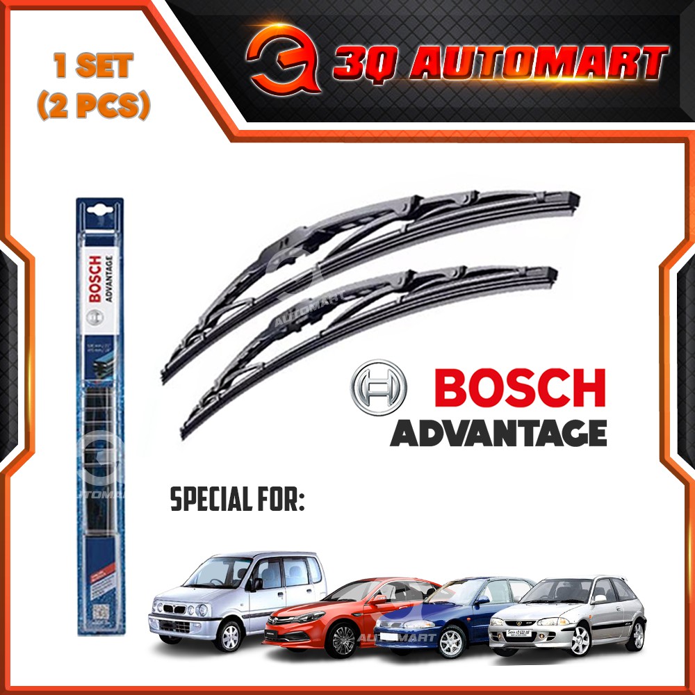 Bosch Advantage Wiper Set For Proton Wira Putra Arena Satria Perdana 16 Perodua Kenari 20" + 17 ...