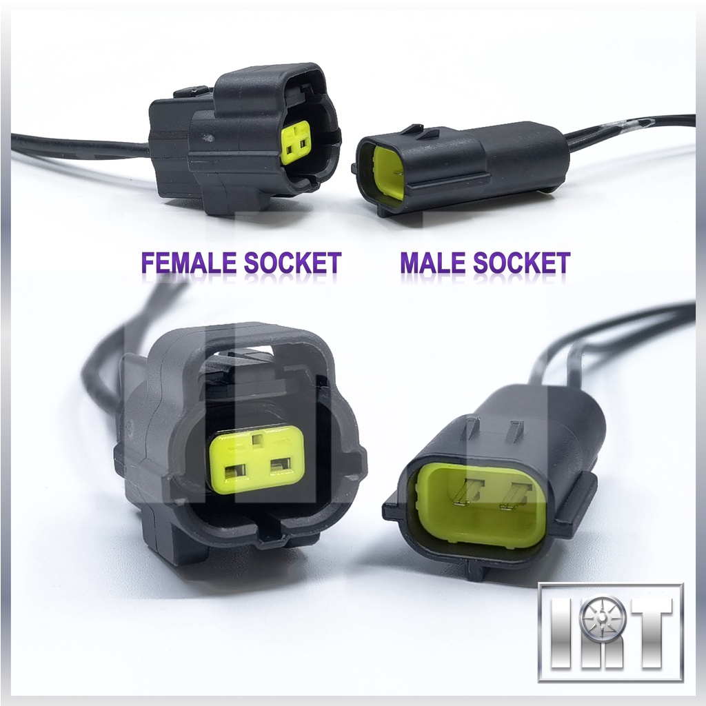 2 Pin Intake Air IAT Temperature Socket Sensor Wira 4G13 4G15 Mazda RX7 ...