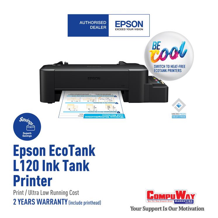 EPSON ECOTANK L120 PRINTER | Shopee Malaysia