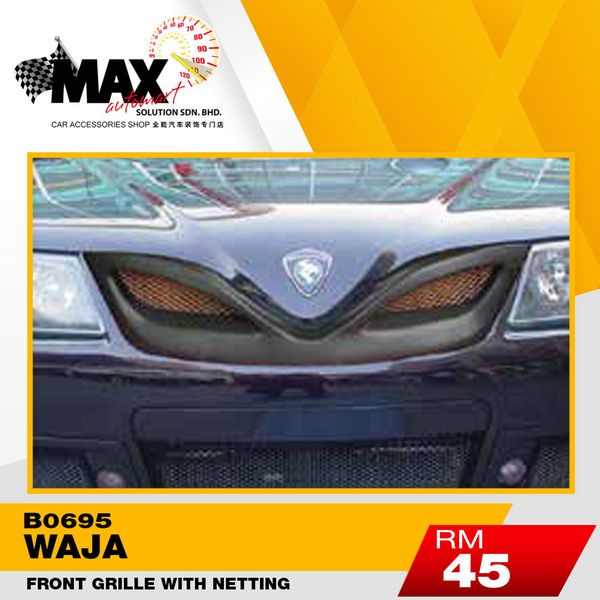B0695 PROTON WAJA FRONT GRILLE WITH NETTING | Shopee Malaysia