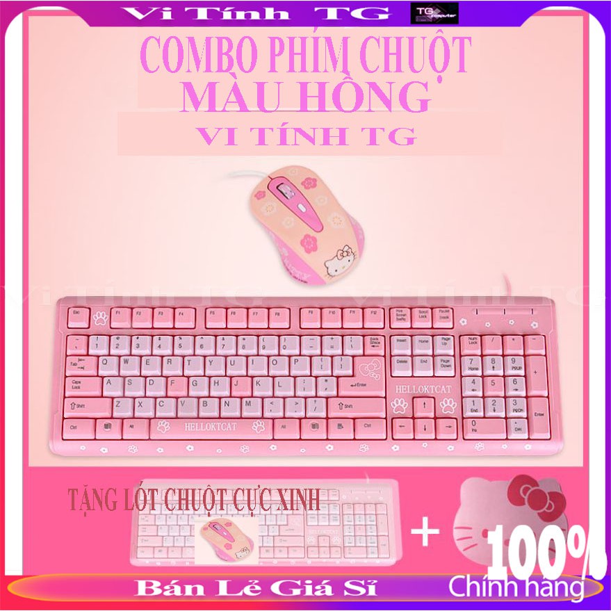 Very cute pink keyboard and mouse Combo - HELLO KITTY KEYBOARD AND ...