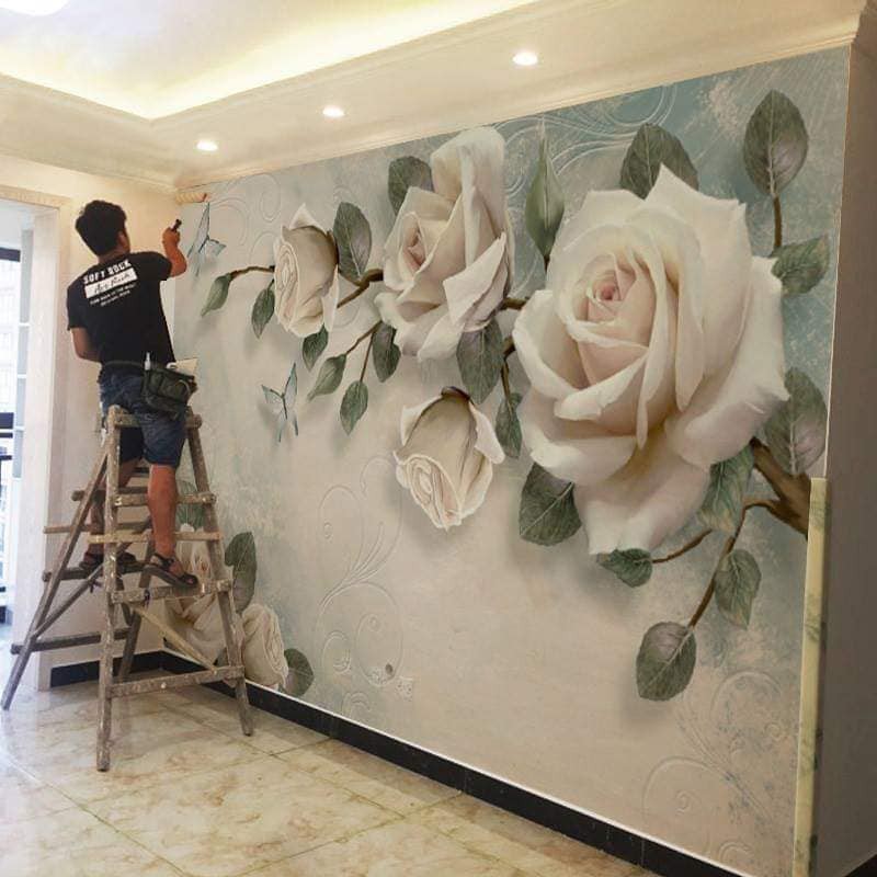 Wallpaper Bunga wallpaper bunga 3d wallpaper flower custom made ...