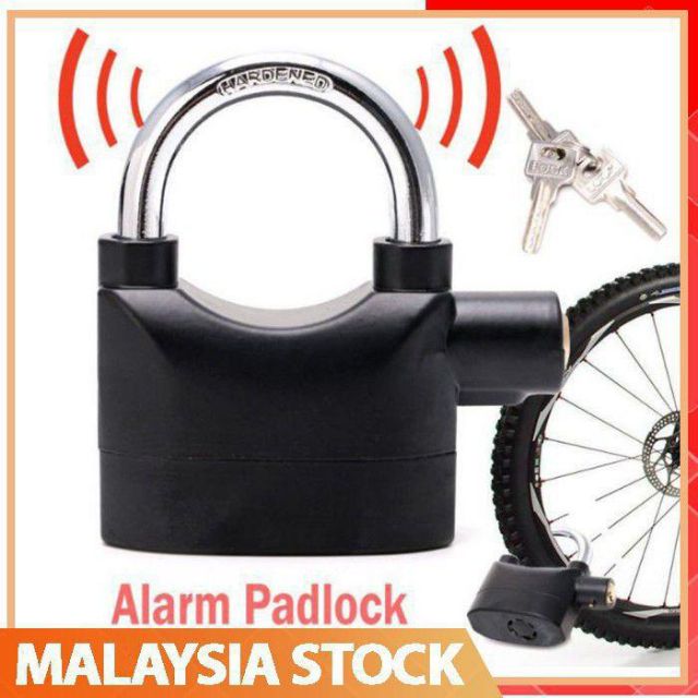 Automart🌷ALARM PADLOCK for Door/Motor/Bike/Cabinet Anti-Theft Lock🔥 ...
