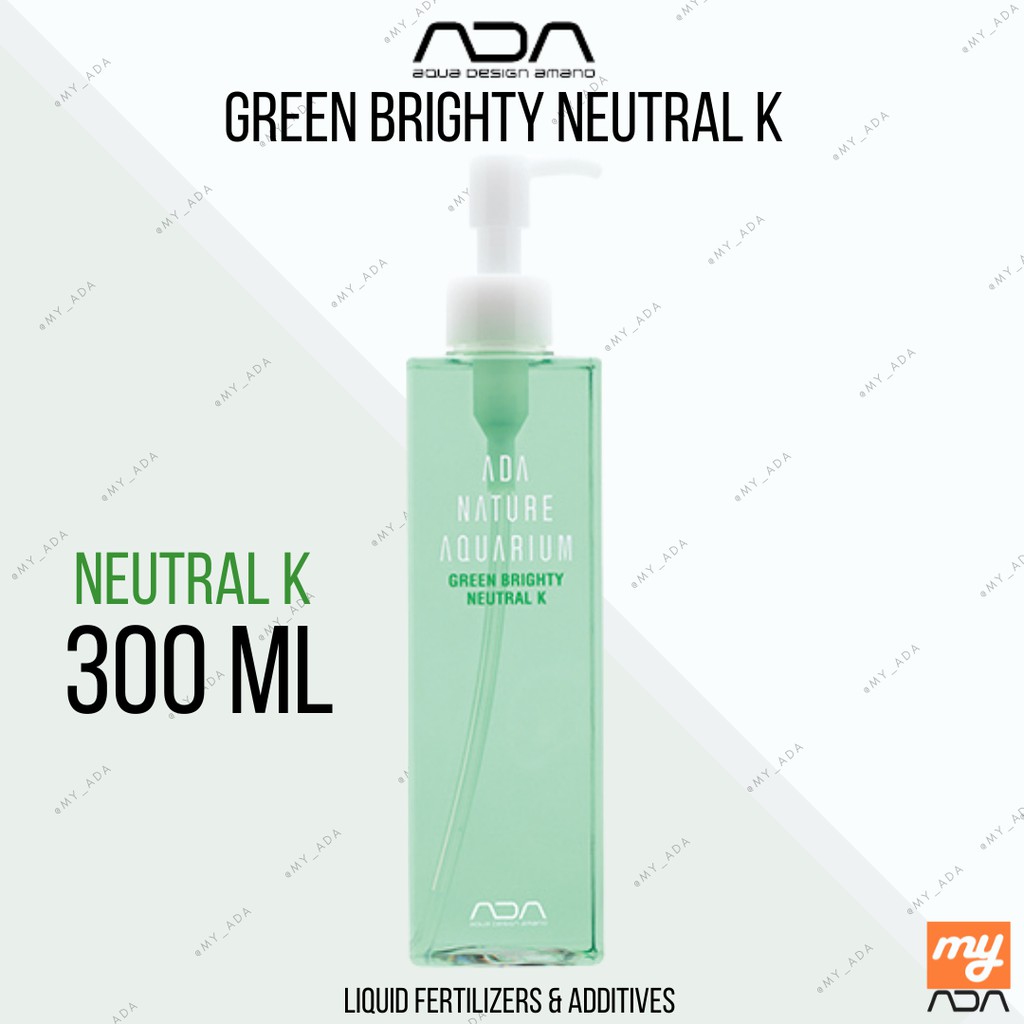 ADA Green Brighty Neutral K 300ML Liquid Fert for Aquariums Aqua Design ...