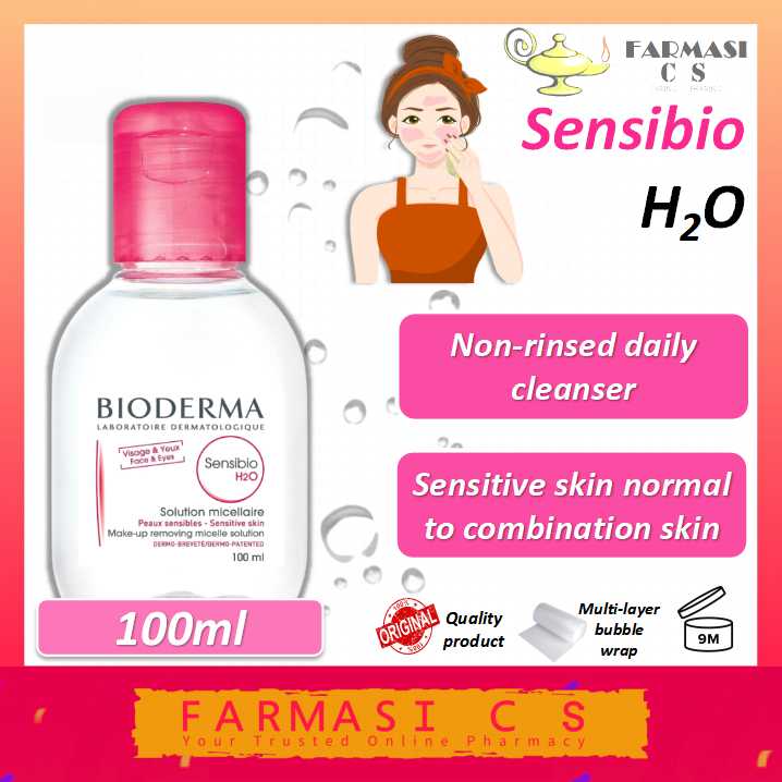 Bioderma Sensibio H2O Makeup Removing Micelle Solution 100ml EXP:02/2027 [ Micellar Water ...