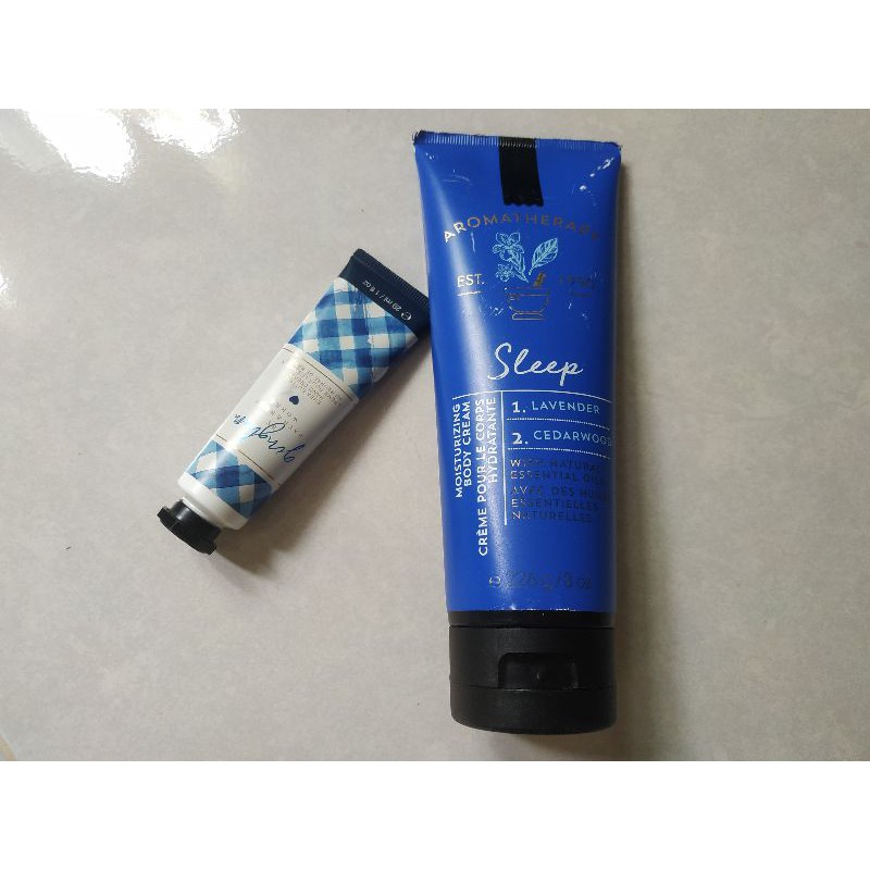 BBW Bath and body works Body Cream SLEEP +Hand cream GINGHAM | Shopee ...