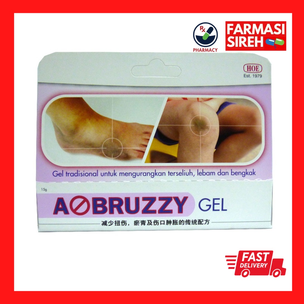 HOE A-Bruzzy Gel 15g (Gel tradisional untuk lebam dan bengkak) | Shopee ...
