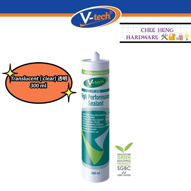 VT-210 V-Tech High Performance Sealant 💯Neutral Silicone | Shopee Malaysia