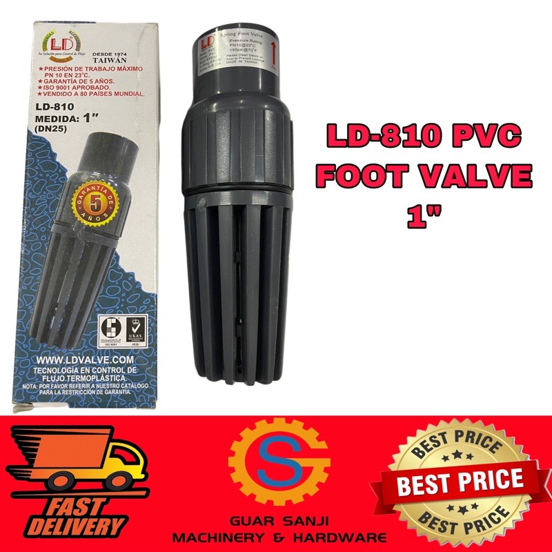 1" PVC FOOT VALVE LD-610 (INNER THREAD) | Shopee Malaysia