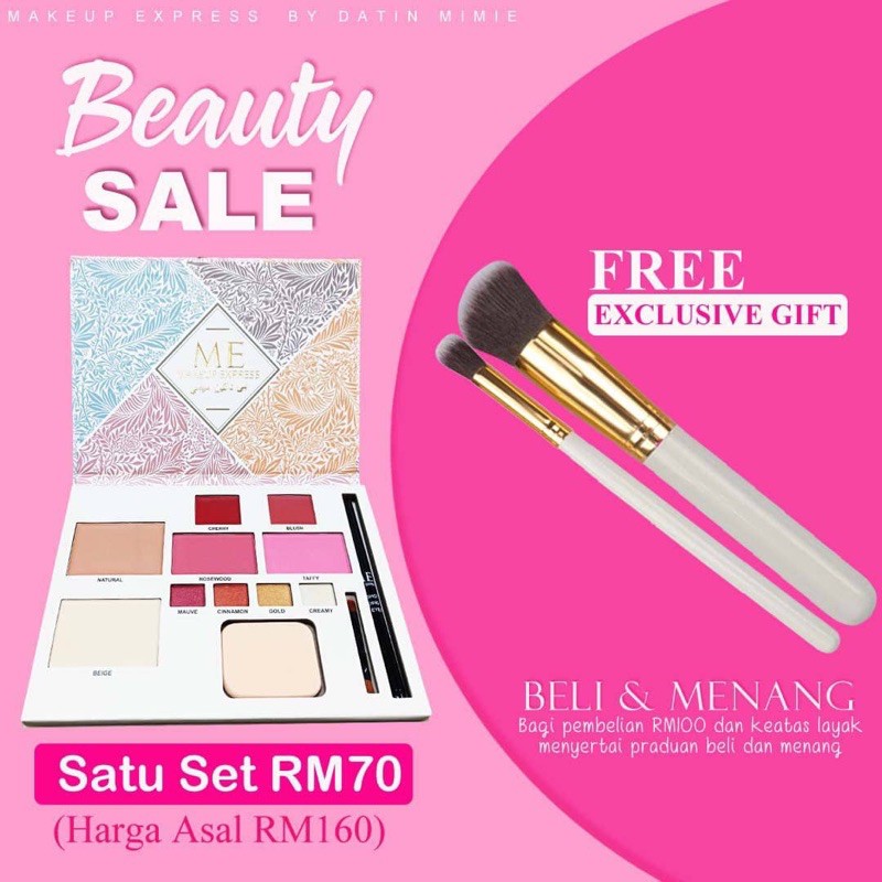SET MAKEUP EXPRESS (1 PALLET 13 PRODUK) | Shopee Malaysia