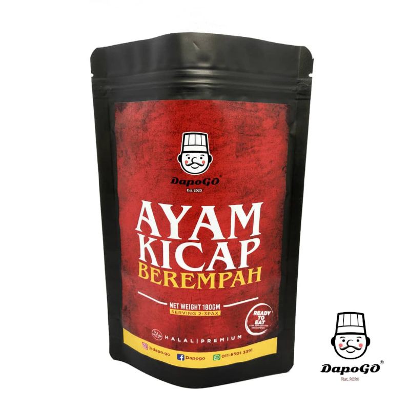 DAPOGO Ayam Kicap Berempah (200gm) | Ready to Eat (RTE) | Instant Meal ...