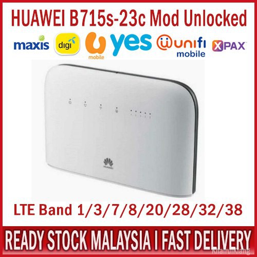 Huawei B715 B715-23C Unlocked Modified 4G+ Router 4x4 MIMO B618 ...