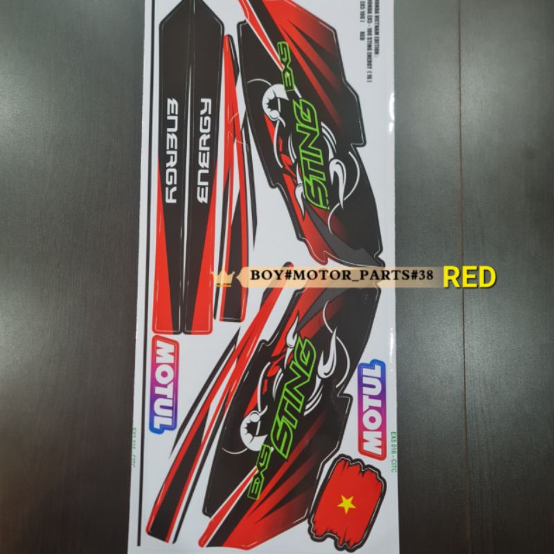 HONDA EX5 DREAM 100 STING ENERGY VIETNAM EDITION BODY STICKER ( READY ...