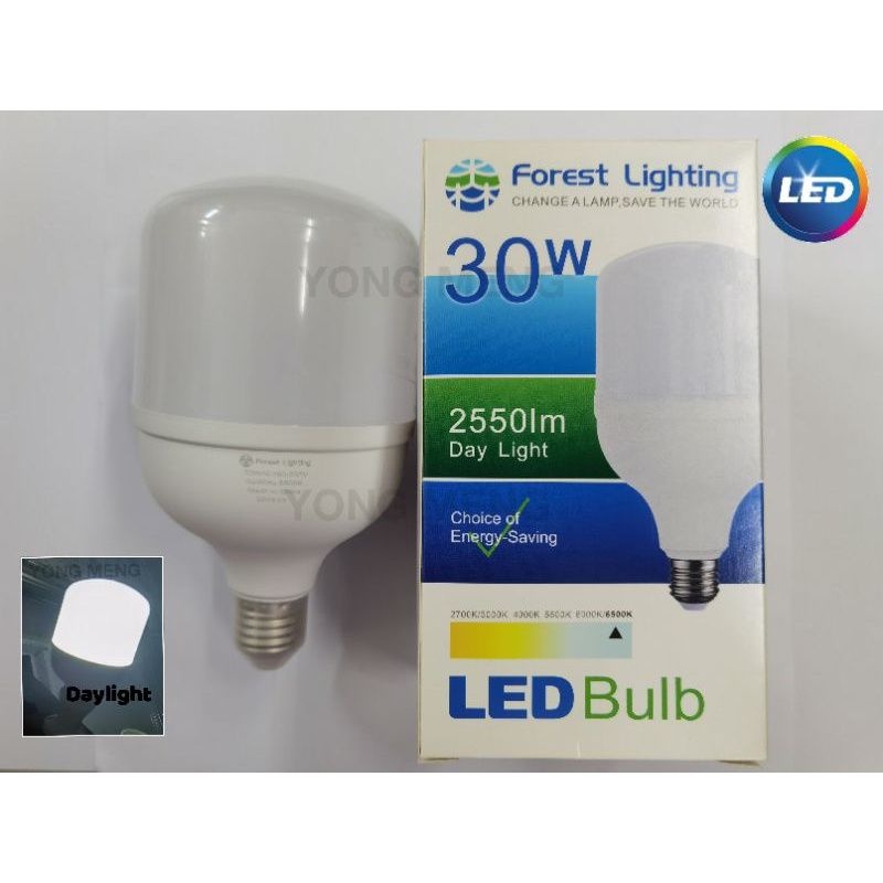 FOREST LIGHTING LED BULB 30W(Daylight-6500k) | Shopee Malaysia