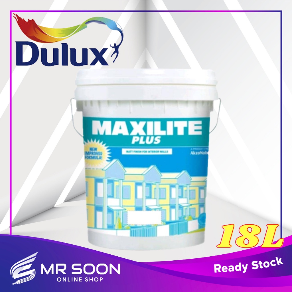 DULUX Maxilite 18L Plus Ceiling&Interior Paint/Cat Dalam Biasa /ICI ...