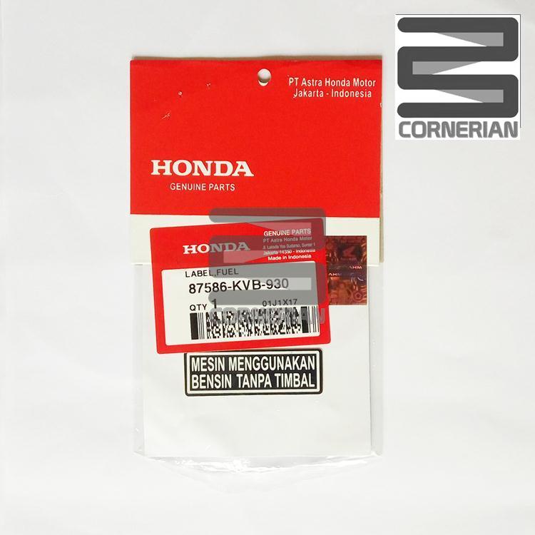 [ Cornerian ] Honda Motorcycle Fuel Label 87586-KVB-930 Sticker ...