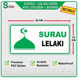 Kiblat Sign, Surau Signage PVC Sticker | Shopee Malaysia