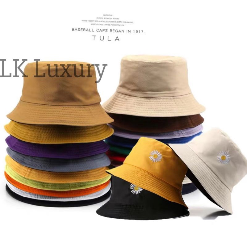 Bucket Hat Unisex Women Men / Fisherman Hat/ Topi Perempuan Lelaki ...