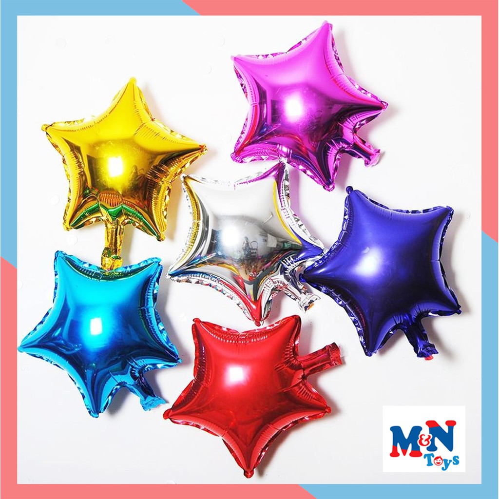Star-shaped aluminum balloons for birthday decoration (many sizes ...
