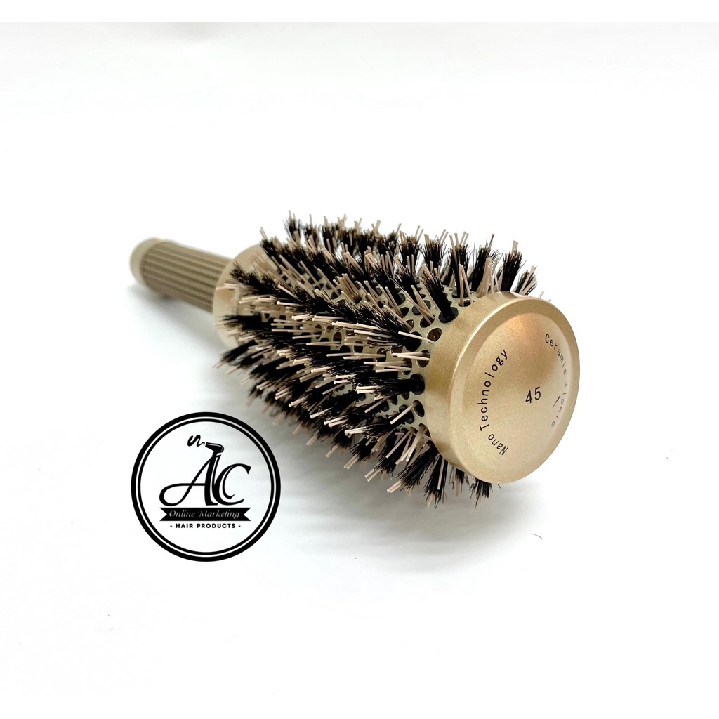 Rolling Brush Nano Technology ceramic + ionic Heat-resistant Hot comb ...