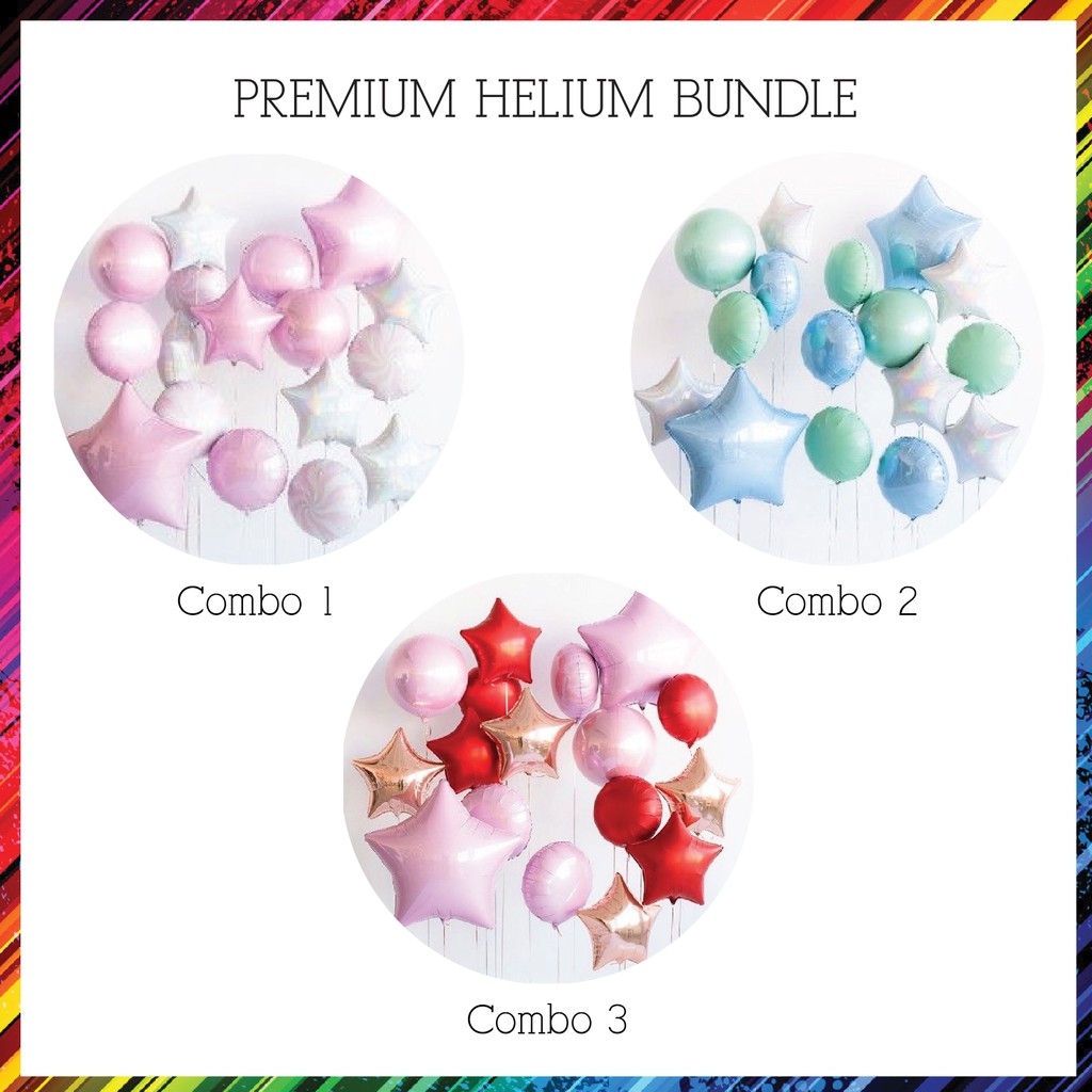 [PICK-UP/DELIVERY] ASSORTED FOIL STAR/ROUND HELIUM BALLOONS | CORPORATE ...